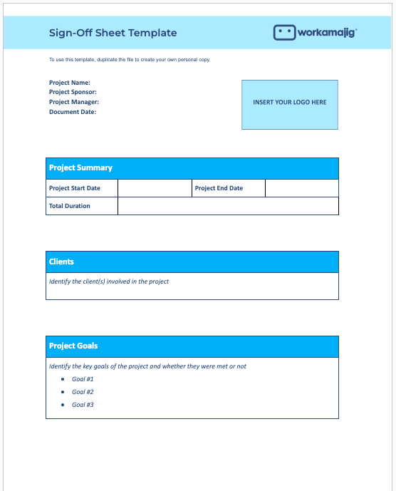 Project Sign-Off Sheets: Where, When and How to Use Them (Free Template)