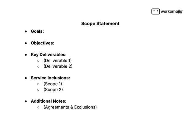 Project Scope Statement Template