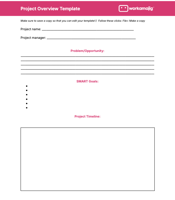 What is a Project Overview? [Free Template Inside]