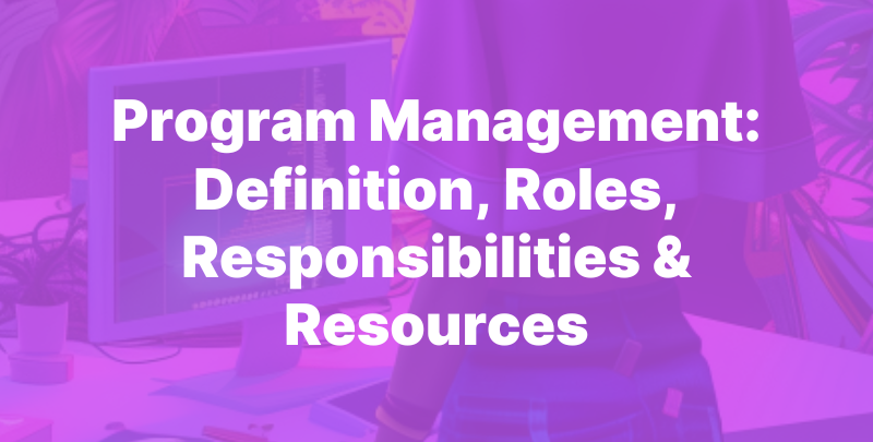 Program Management: Definition, Roles, Responsibilities & Resources