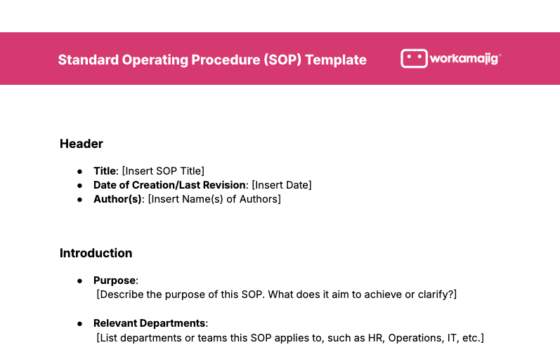 Project Schedule Template